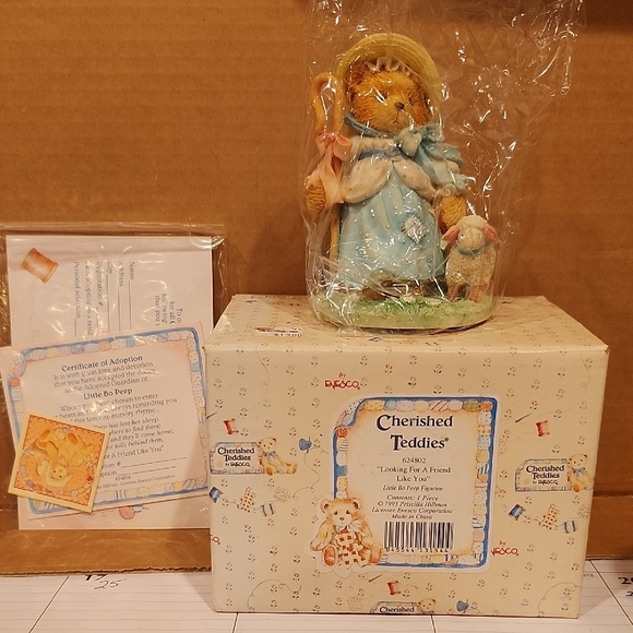 Cherished Teddies | Accents | 993 Cherished Teddies Figurine With Blue ...